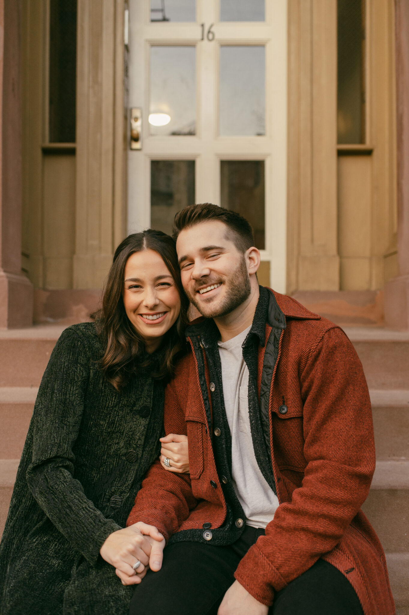 Winter Greenwich Village Couples Session at Sunrise