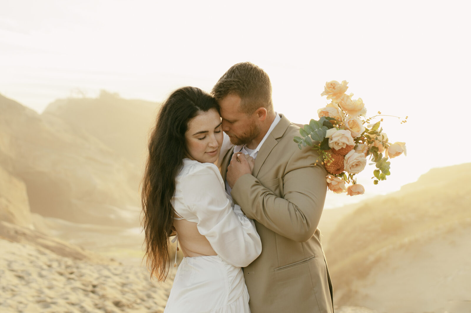 Picturesque Sunset Cape Kiwanda Elopement